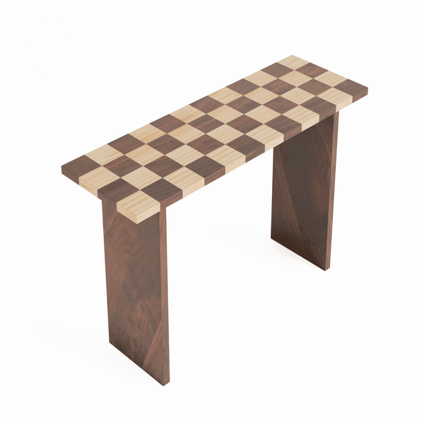 Chess Console Table for Living Room | Wooden Wall Side Table — IKIRU