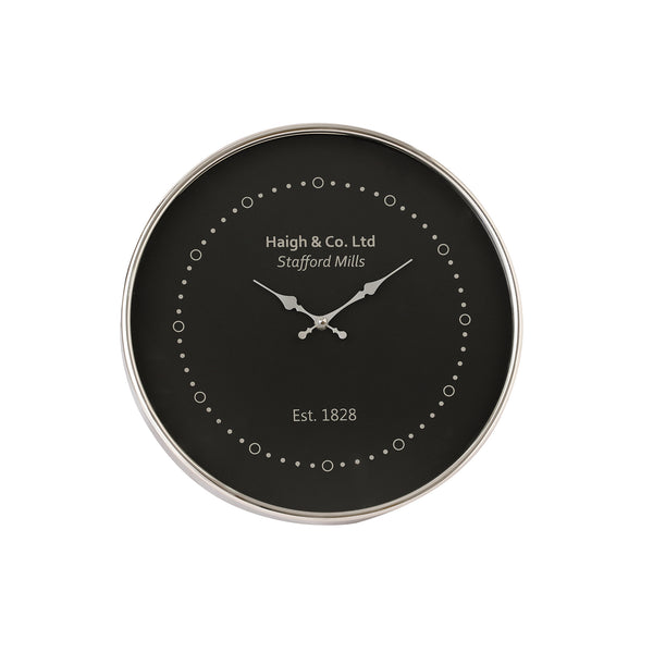 Eclipse Shine Silver Wall Clock — IKIRU