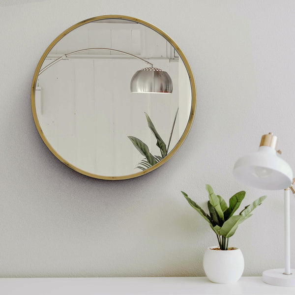 Bamboo Mira Round Small Mirror | Circular Wall Mirror For Home Decor – IKIRU