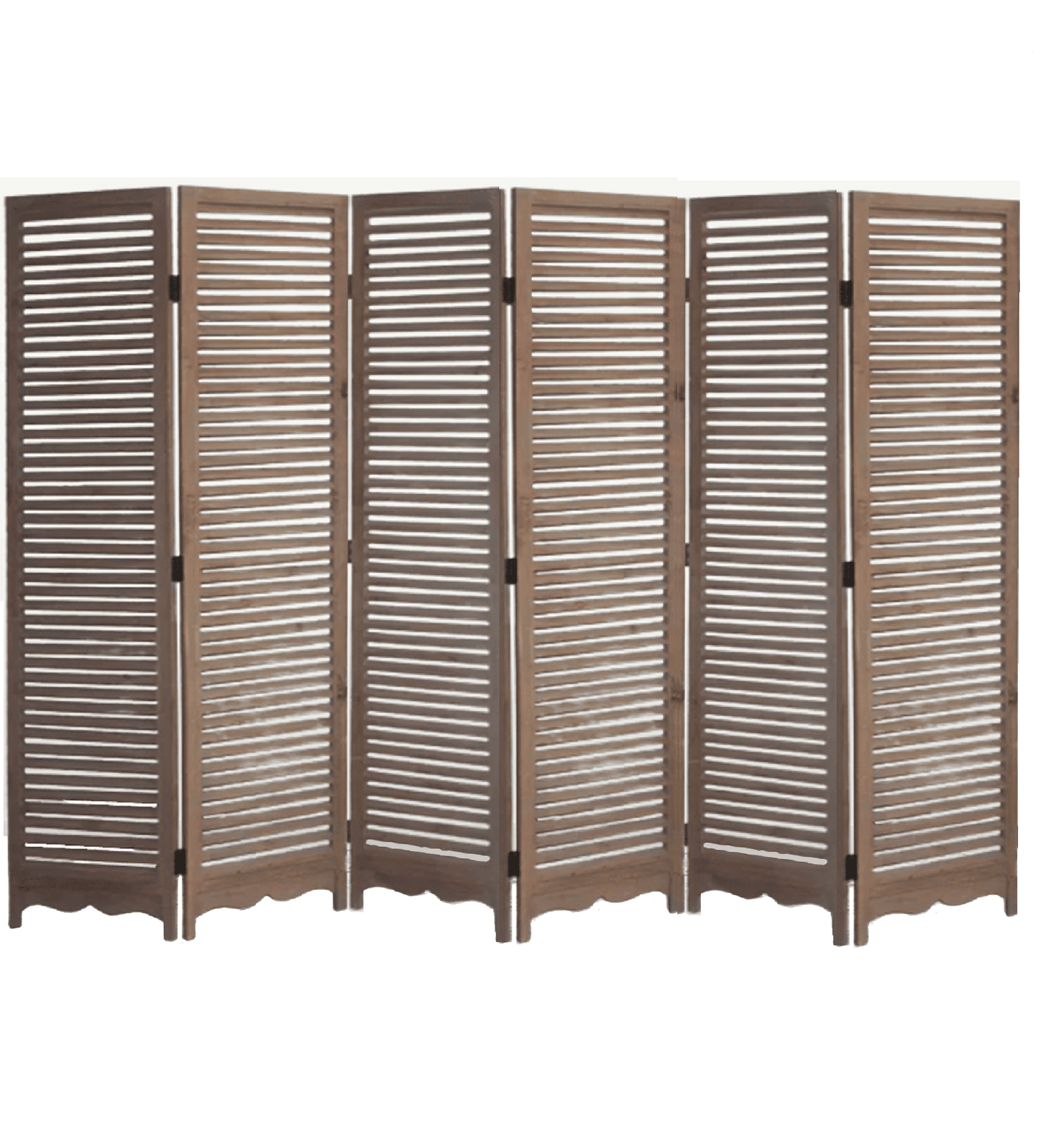 MDF Jali & Mango Wood Room Separator in Folding Style — IKIRU