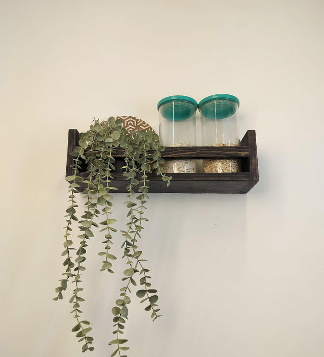 Fredrik Wooden Wall Shelf Organiser — IKIRU