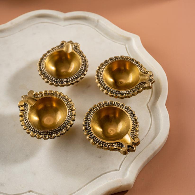 Deep Diya Golden Colour for Festival Decor | Diya Lamp for Home Decor ...