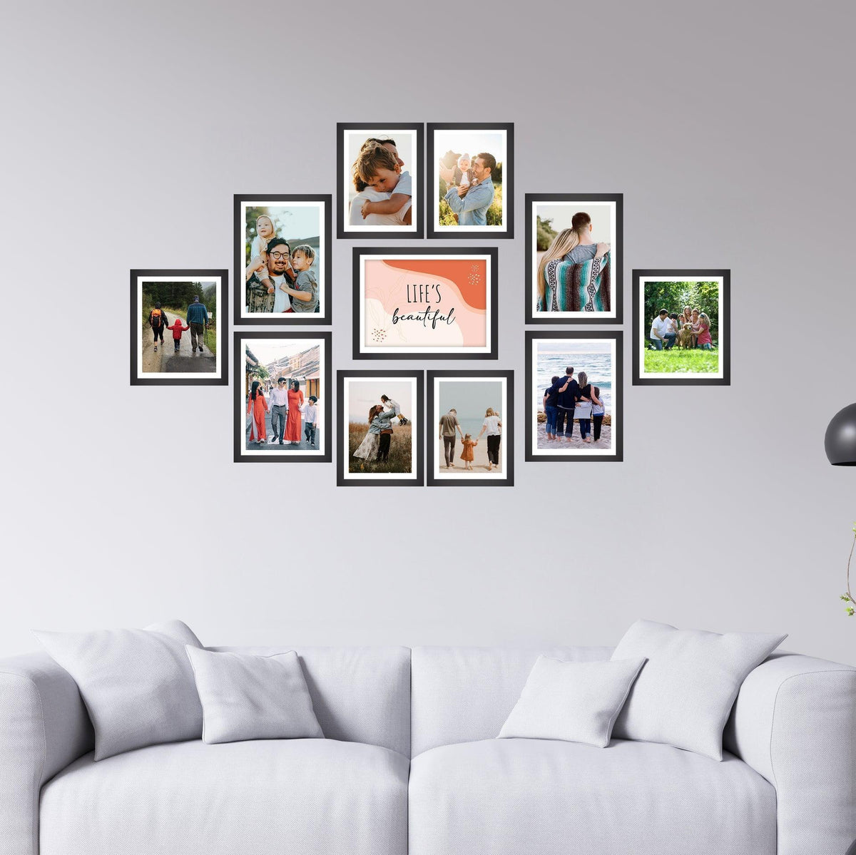 Life's Beautiful Set of 11 Frames | Photo Frame & Scenery for Living ...