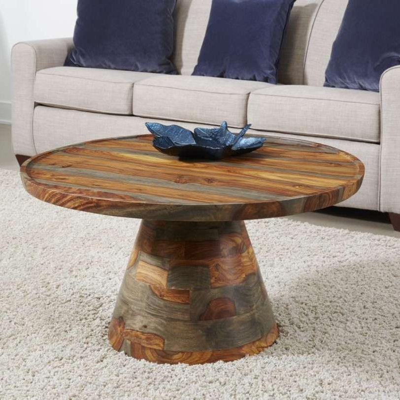 Sante Solid Sheesham Wood Coffee Table for Living Room | Center Table — IKIRU
