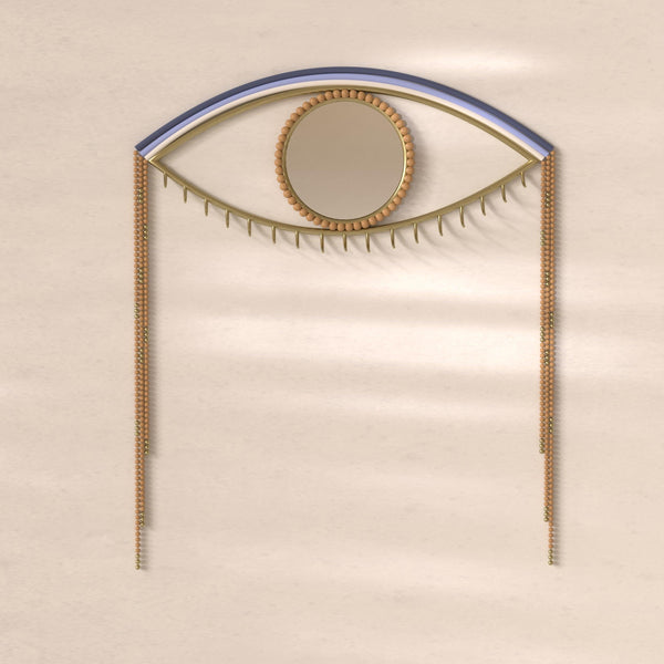 Abacus Evil Eye Mirror | Hanging Beads — IKIRU