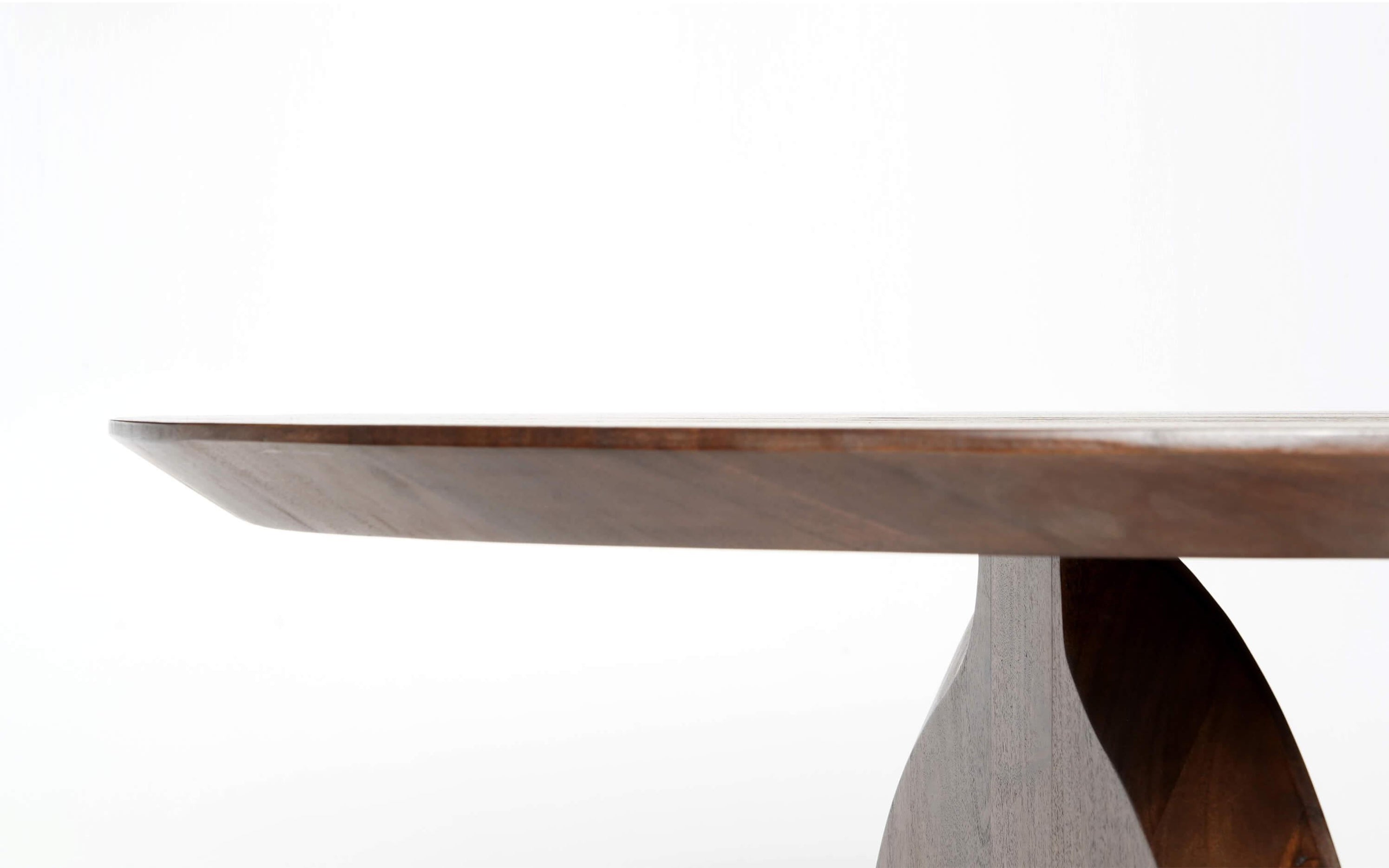 6 Seater Modern Designed Wooden Dining Table | Oval Shape Table For ...