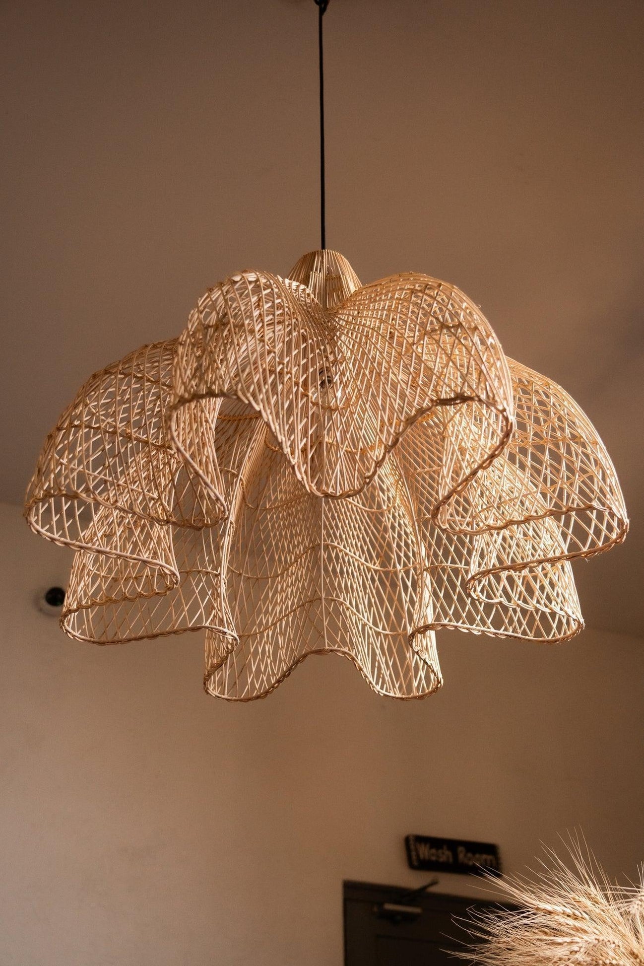 Shop Modern Rattan Canopy Pendant Lampshade | Decorative Ceiling ...