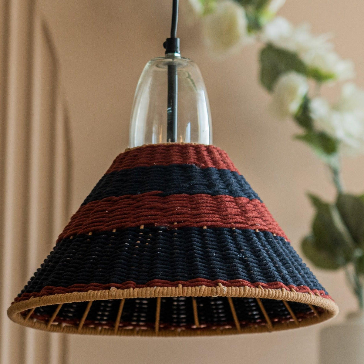 Shop Vasta Colorful Cotton Thread Pendant Hanging Lamp For Living Room ...