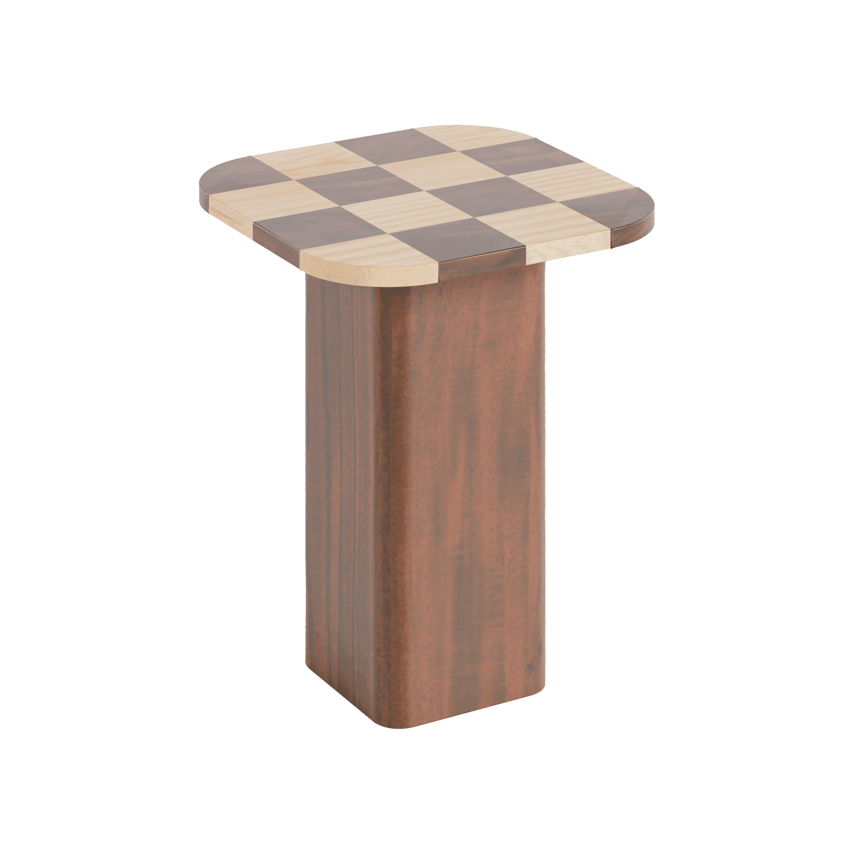 Chess Side Table for Living Room | Wooden Cocktail Table - IKIRU