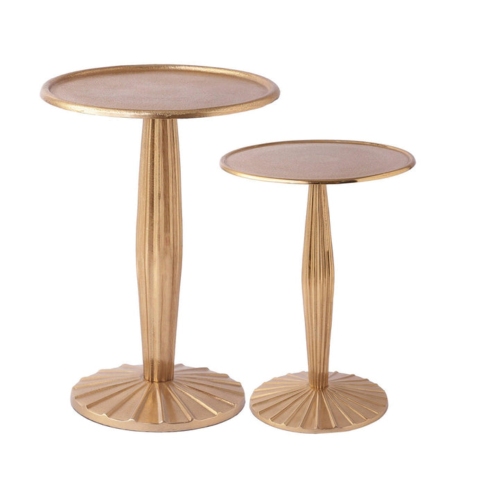 Stylish Golden Side Tables | Decorative Corner Stand For Living Room & Bedroom — IKIRU