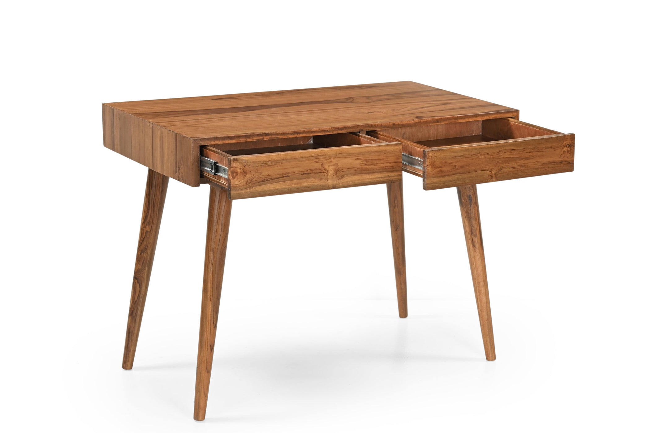 Monte Teak Wood Study Table With Chair | Solid Wood Desk With Chair — IKIRU