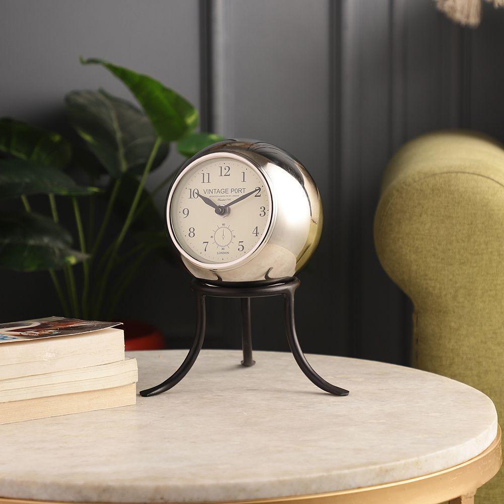 Seated Sphere Decorative Table Clock For Living Room & Bedroom — IKIRU