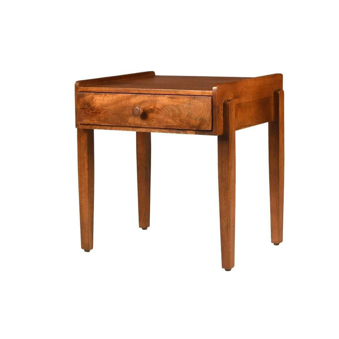 Porba Mango Wood Bedside Table - IKIRU