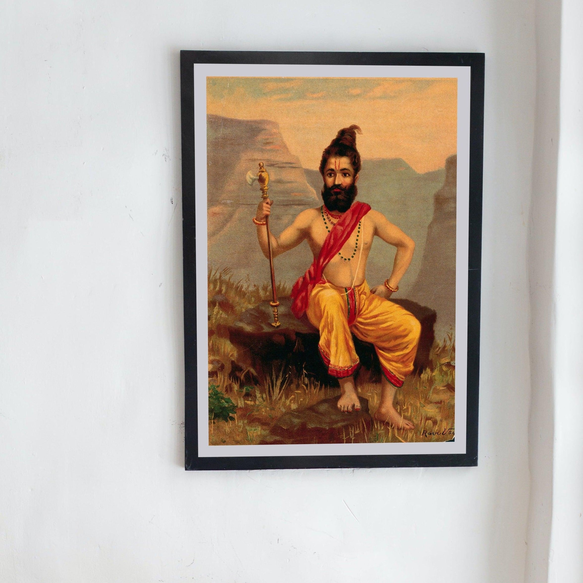 Vishnu's sixth avatar Parashu Rama by Raja Ravi Varma - IKIRU
