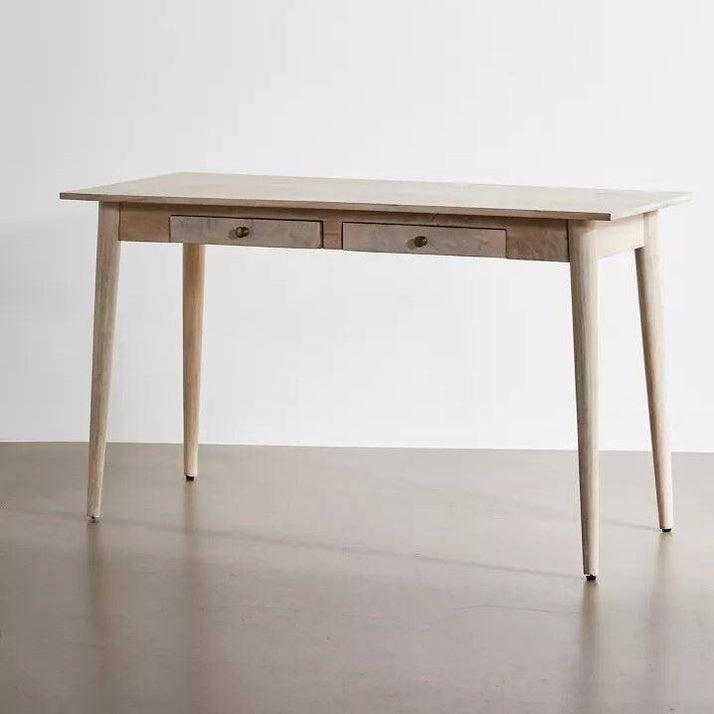 Wooden Side Study Table With Drawer | Work Desk For Living Room — IKIRU