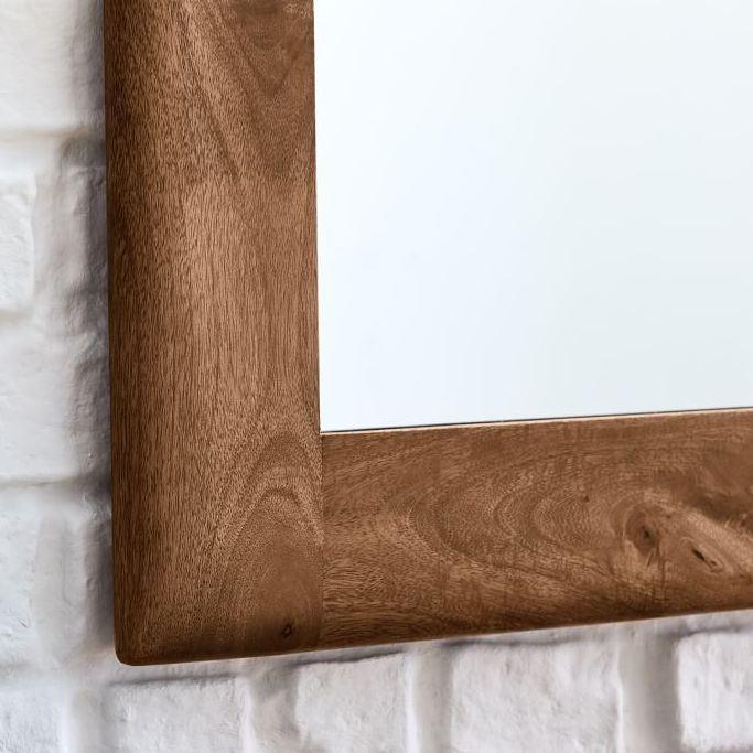 Rectangular Shape Morgan Mirror | Wooden Frame Mirror For Home - IKIRU